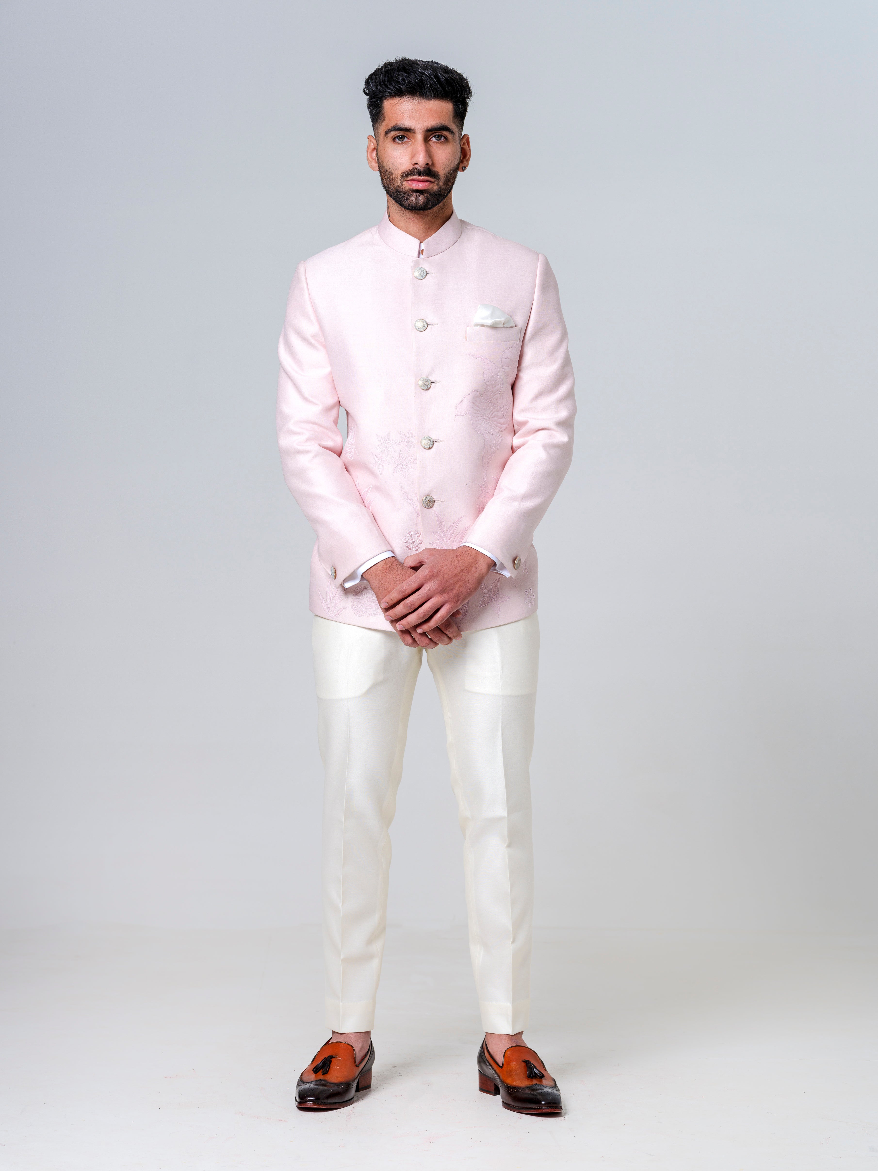 CLASSIC JODHPURI WITH SELF TONED EMBROIDERED – Amrit Dawani